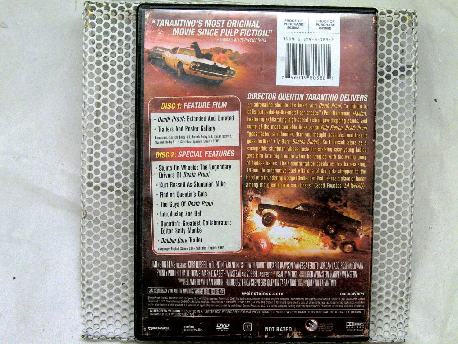 Death Proof [Special Edition] [Extended and Unrated] [2 Discs] [DVD] [2007]