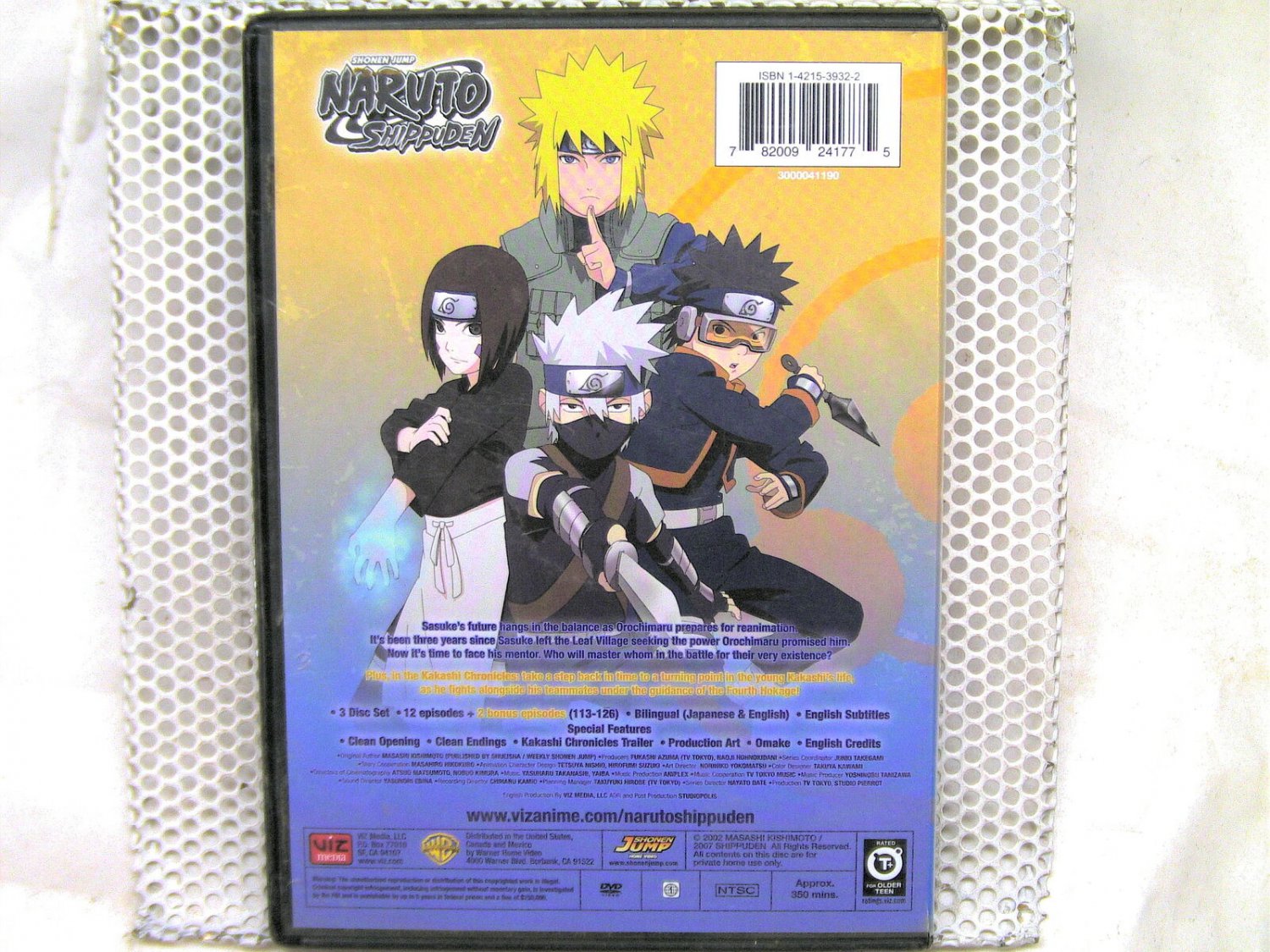 Naruto Shippuden: Set Ten 3-disc [DVD] episodes 113-125 uncut original