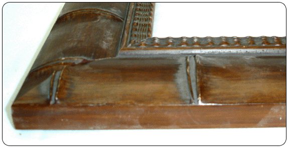 10 x 12 Brown Bamboo Style Wood Frame 10x12 -- skuF9478_10x12