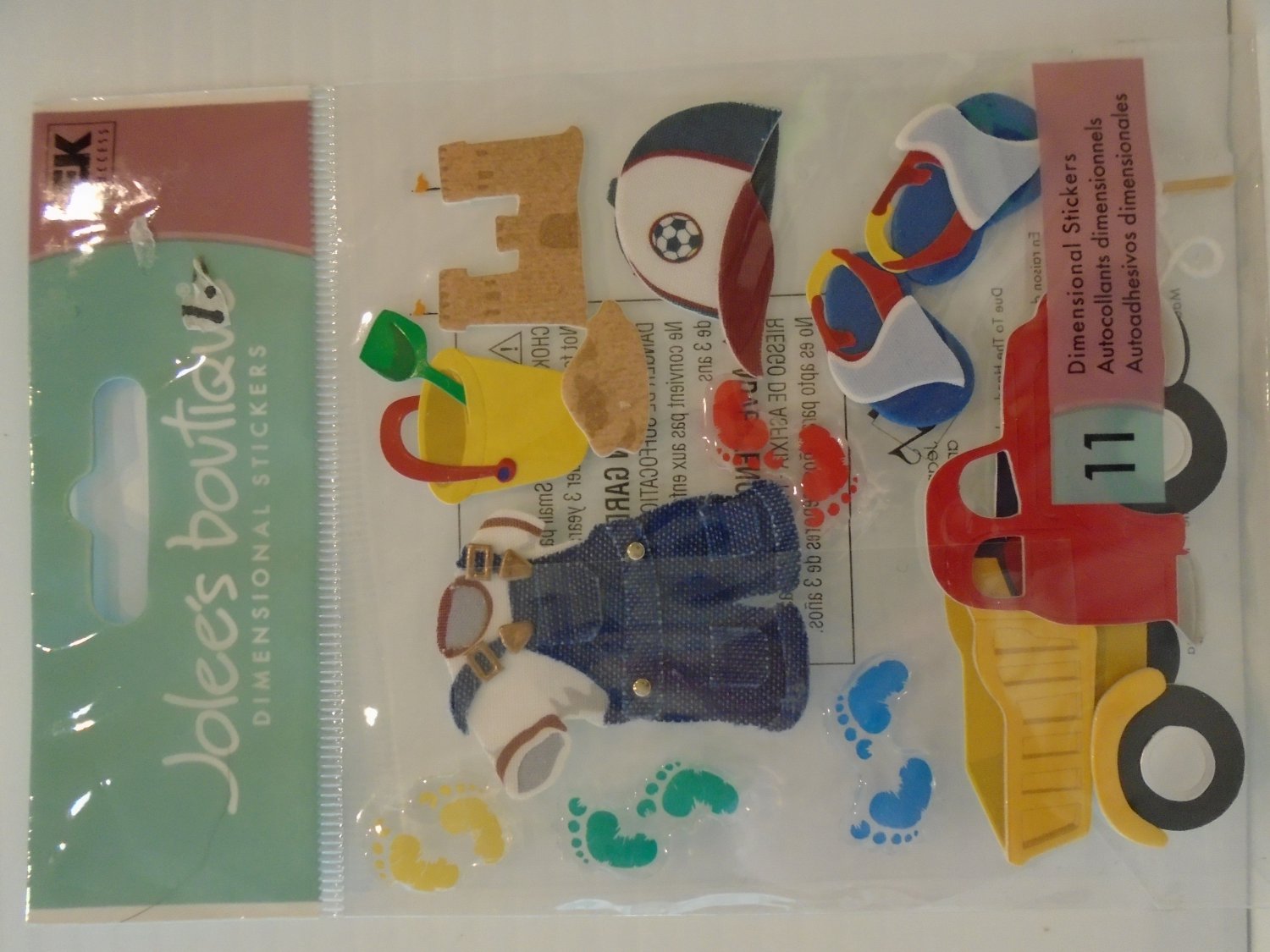 Jolee's Boutique Dimensional Stickers - Playground, Cutie Boy and Callout
