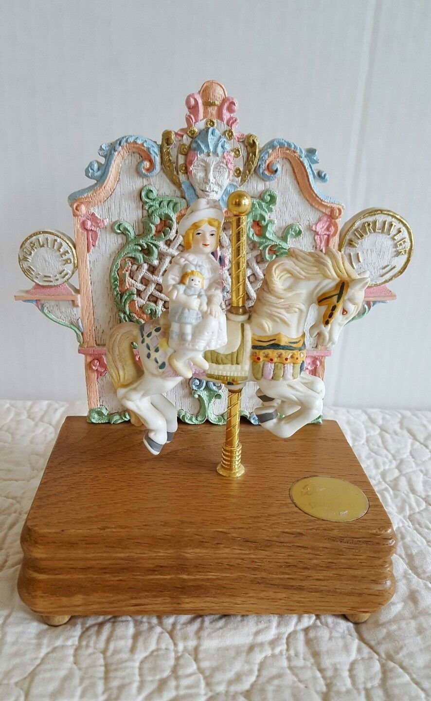 Vintage WILLITTS DESIGNS Group II Wood Base Porcelain Carousel Horse ...