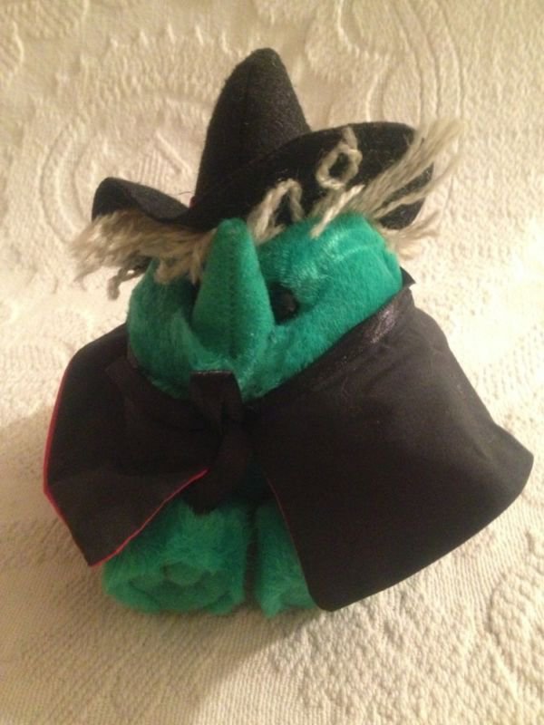 5" Swibco Puffkins Plush Stuffed Hazel Halloween Witch
