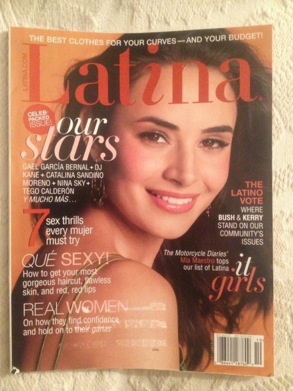 Latina Magazine October 2000 Mia Maestro Nina Sky DJ Kane Tego Calderon