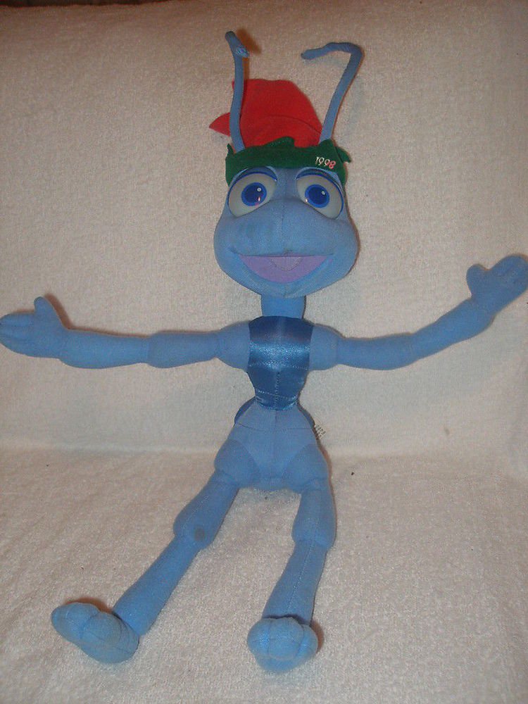 17” Mattel Disney’s A Bug’s Life Flik plush insect 1998 Holiday Edition ...