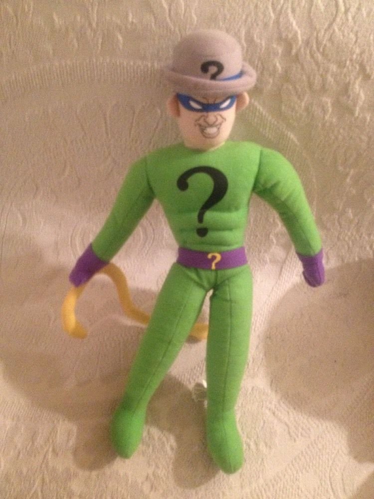 18" DC Comics 2011 Batman Villains Plush Stuffed Riddler Cloth Doll