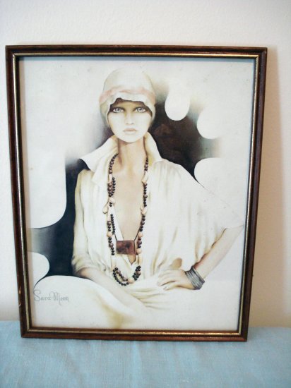 Lisa by Sara Moon 1976 framed print original signature rare print AL1296