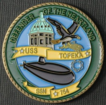 USS Topeka SSN 754 Challenge Coin