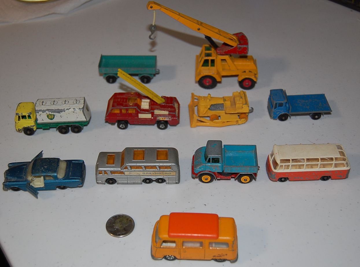 Vintage Lesney/Matchbox car lot - 10 models in all