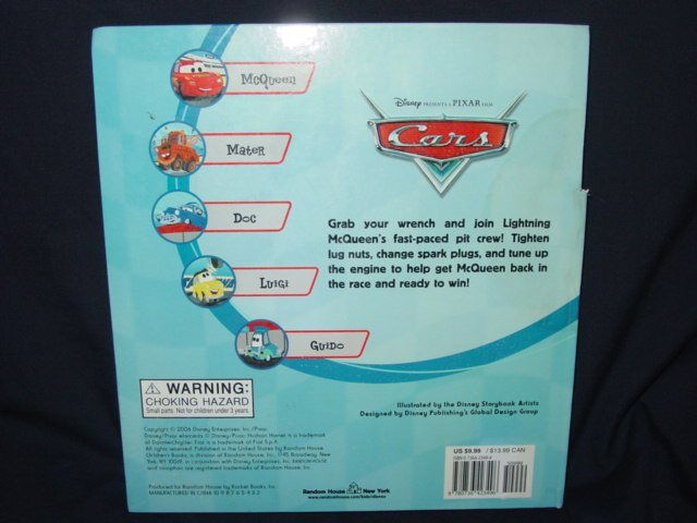 Disney Cars - Join the Pit Crew Book