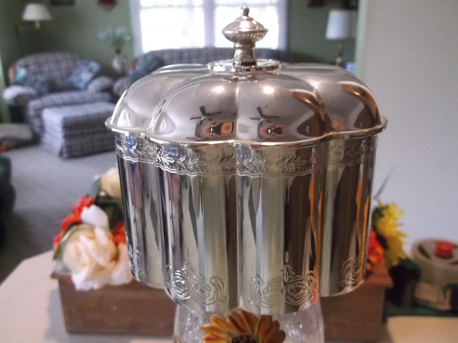 Godinger Fluted Jewelry Box Silver Plate by Paul Revere 1994