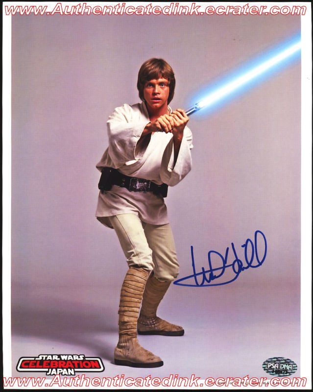 Mark Hamill signed 8 x 10 photo psa / dna Luke Skywalker