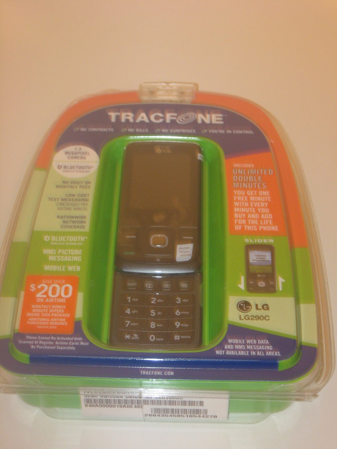 TracFone Cell Phone LG 290C Slider
