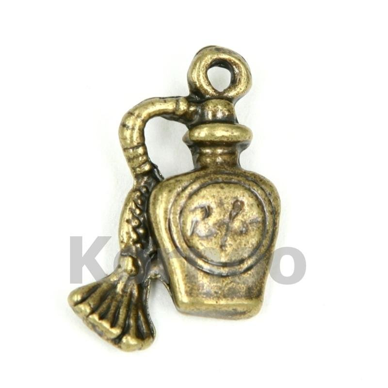 Bronze Tall Perfume Atomizer Charm