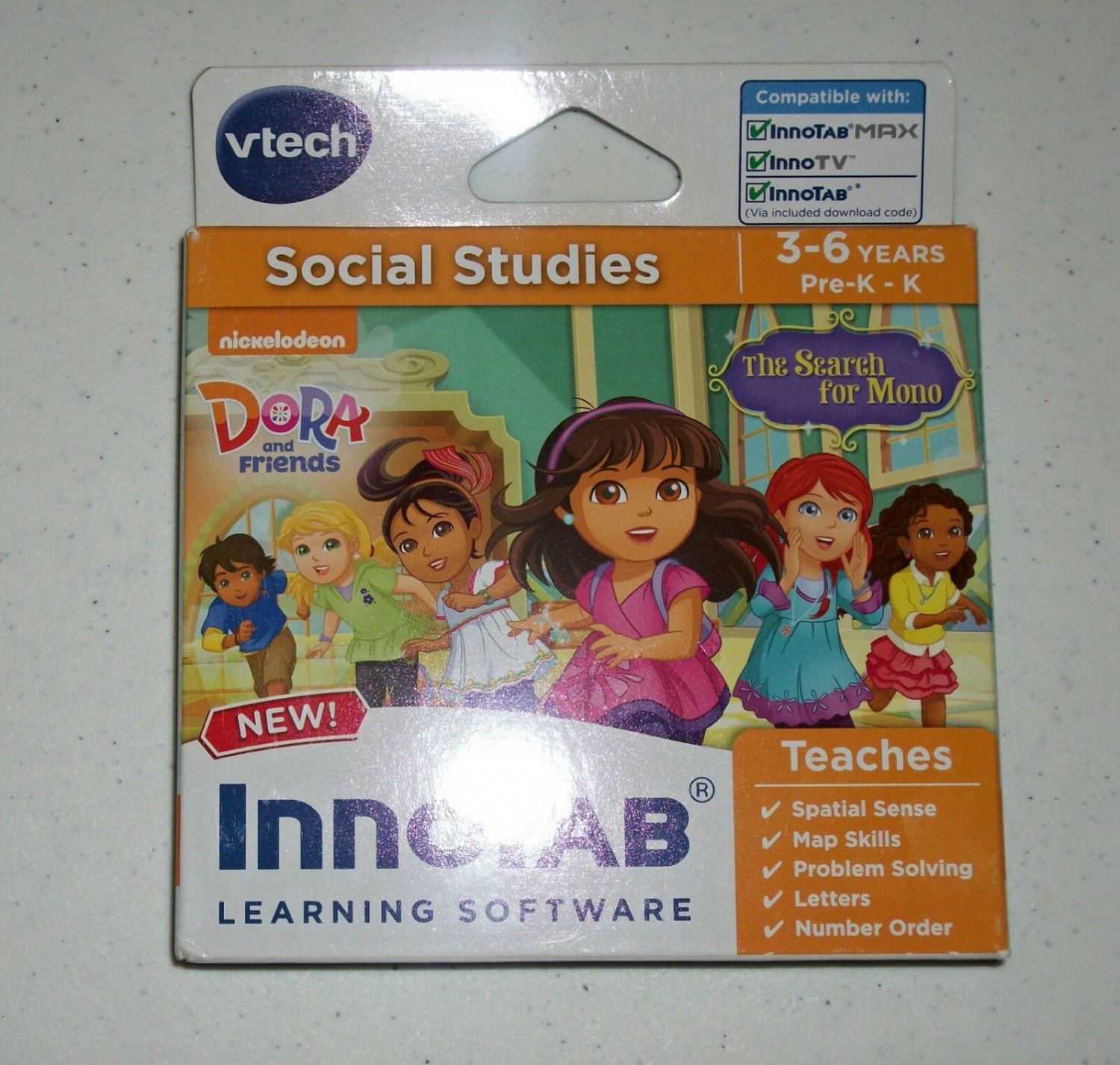 Educational Dora & Friends Social Studies Vtech Innotab Learning Software