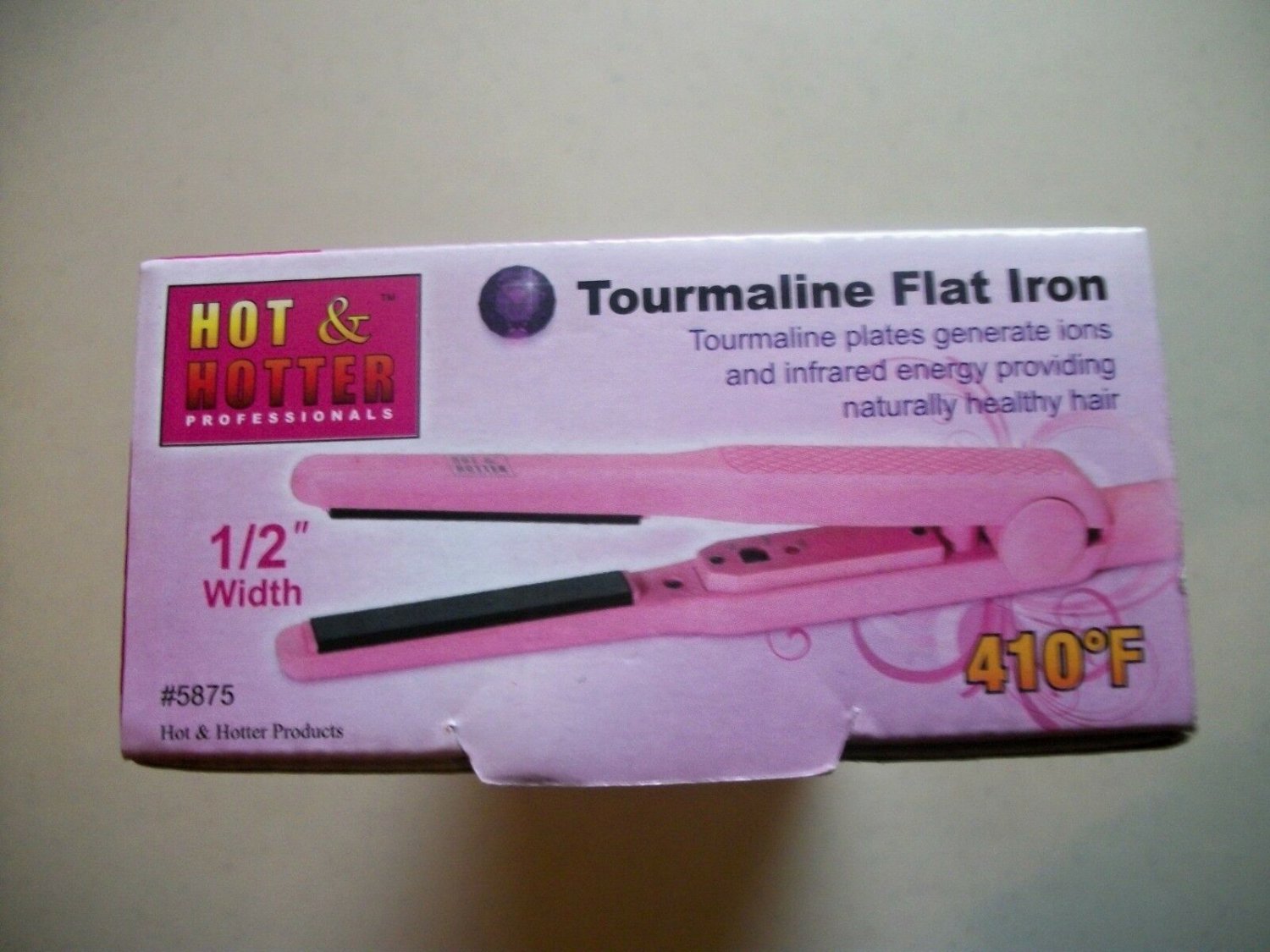 Hot & Hotter Tourmaline Floating Plates 1/2 Inch Pink Flat Iron
