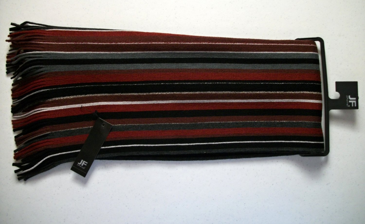 Mens Multicolor Stripe Fall & Winter Scarf W/Fringes By J. Ferrar