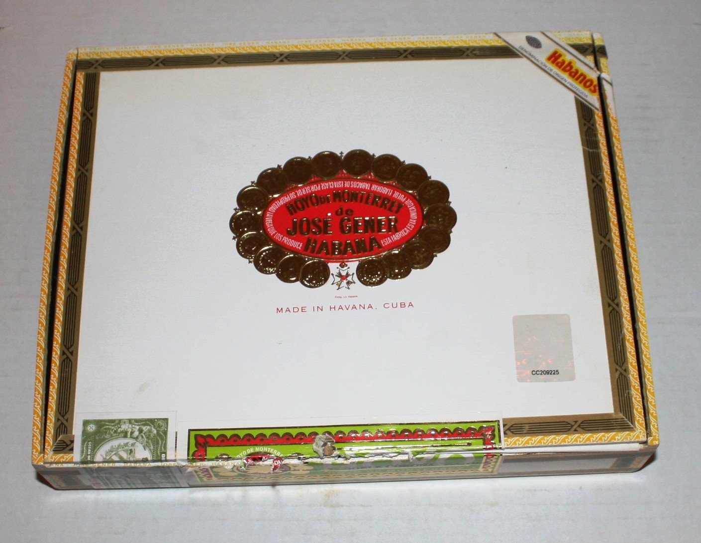 Cigar Box HOYO DE MONTERREY DE JOSE GENER HABANA WOODEN CIGAR BOX