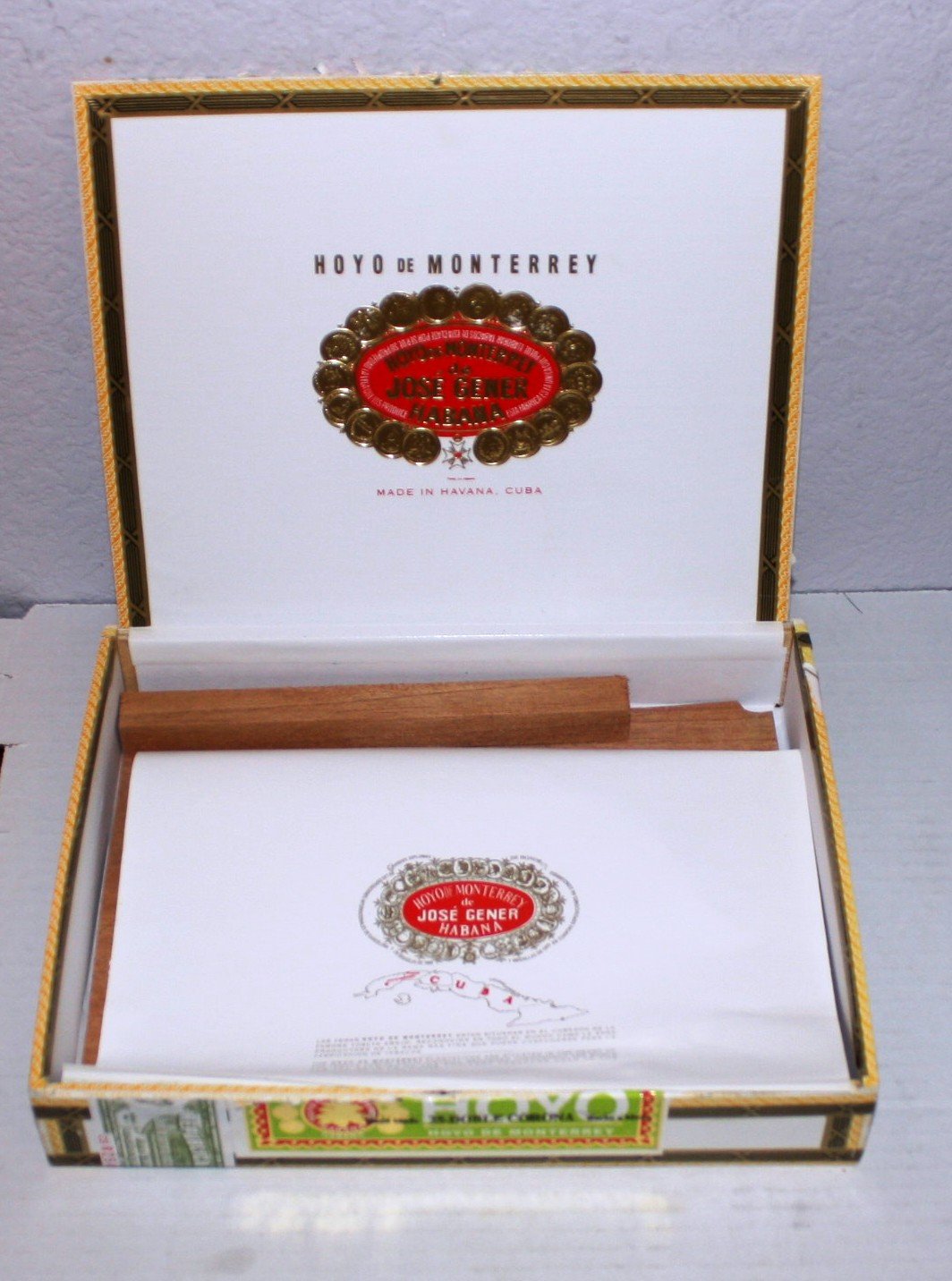Cigar Box HOYO DE MONTERREY DE JOSE GENER HABANA WOODEN CIGAR BOX