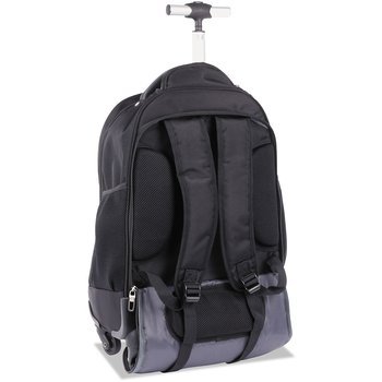 bugatti Matt BackPack on Wheels, Polyester, Black
