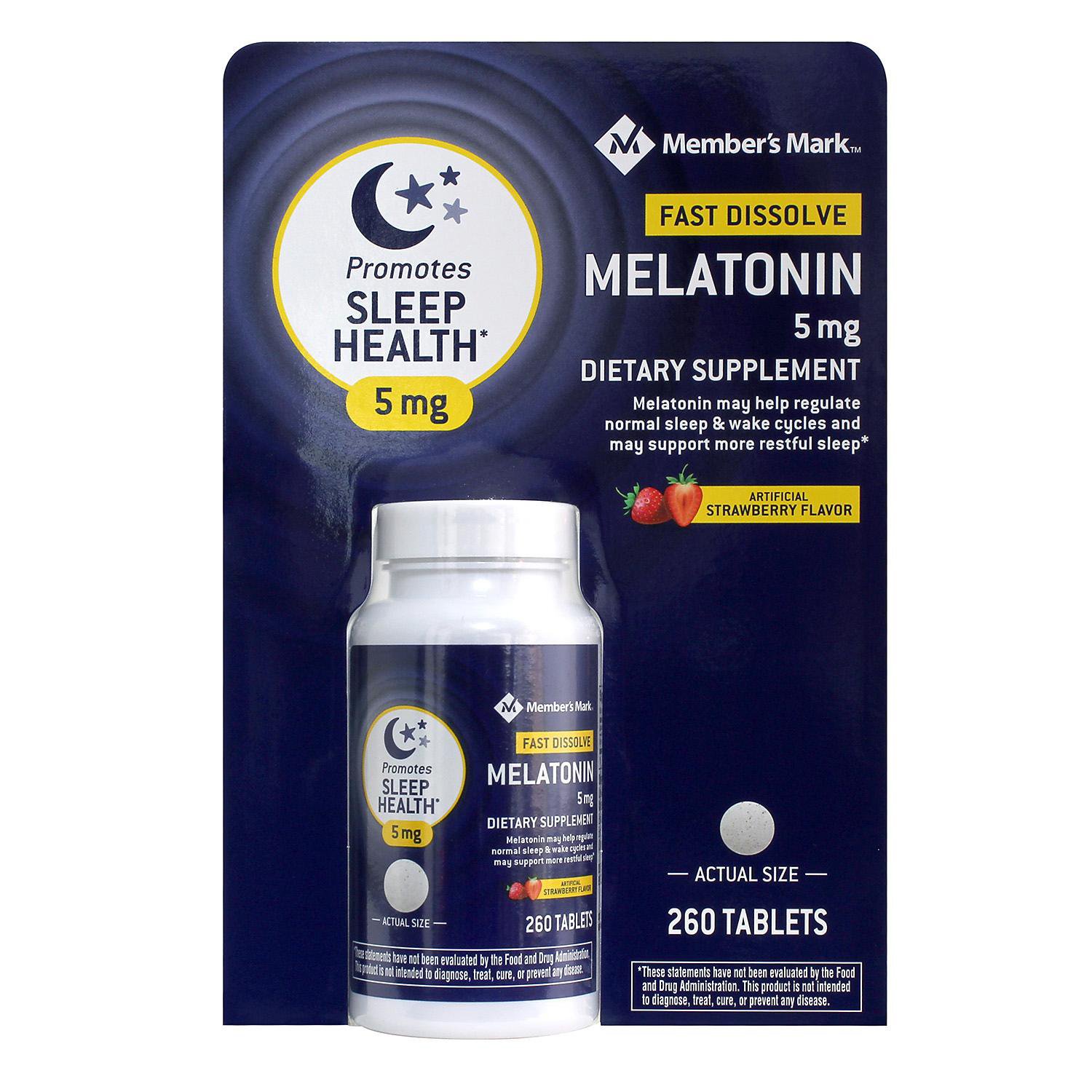 Member's Mark Melatonin 5mg Fast Dissolve (260 ct.)