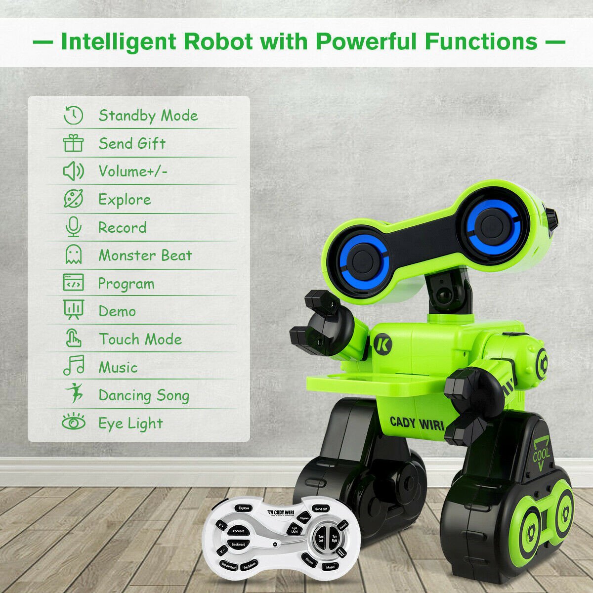Intelligent Programmable Interactive Remote Control Robot