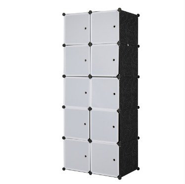 10 Cube Organizer Stackable Plastic Cube Storage Shelves Design ...