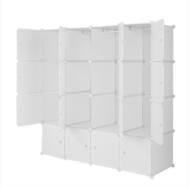 16 Cube Organizer Stackable Plastic Cube Storage Shelves Design ...