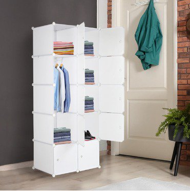 10 Cube Organizer Stackable Plastic Cube Storage Shelves Design ...