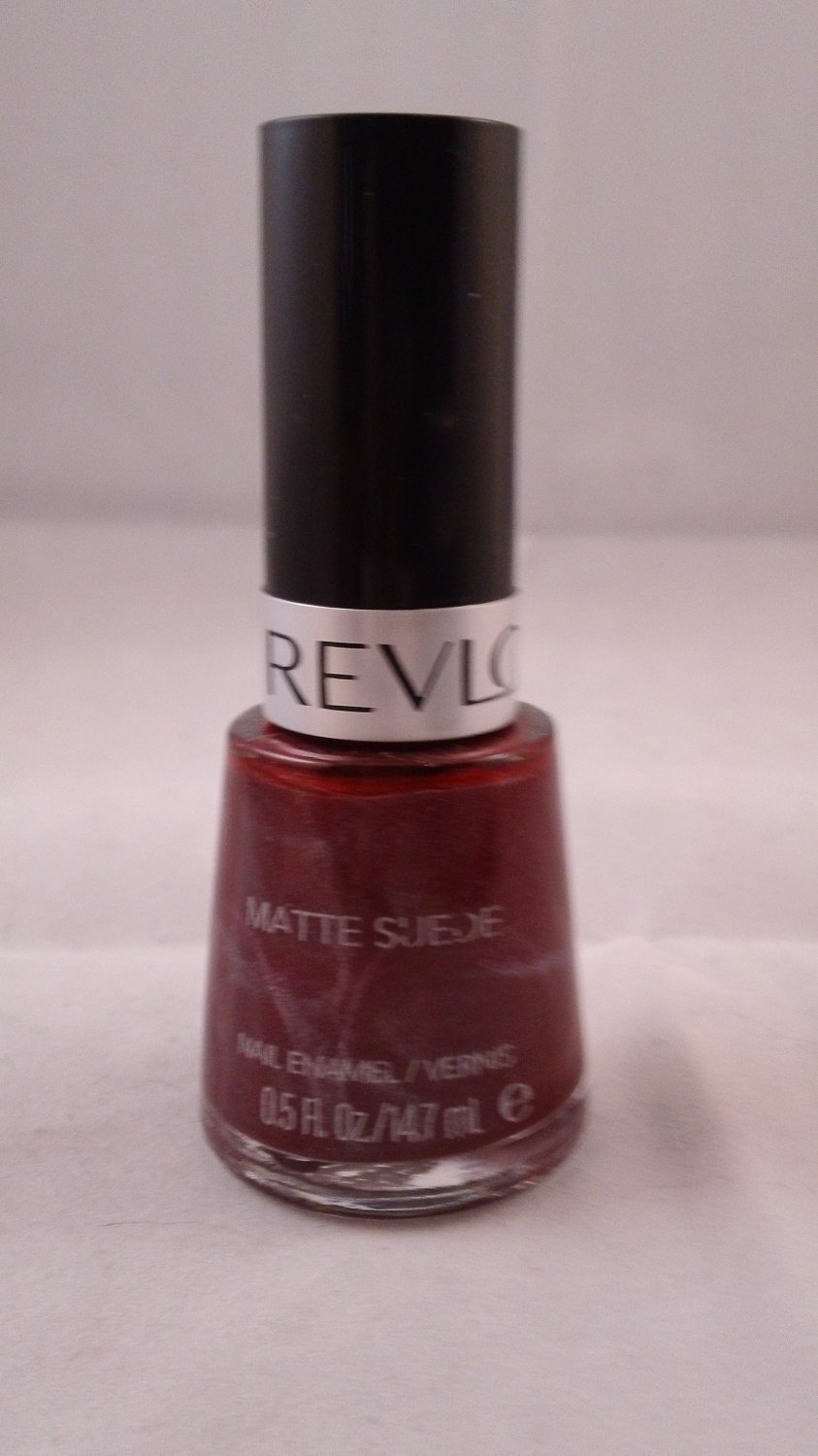 Revlon Matte Suede Nail Enamel Lacquer Color Polish #863 Ruby Ribbon