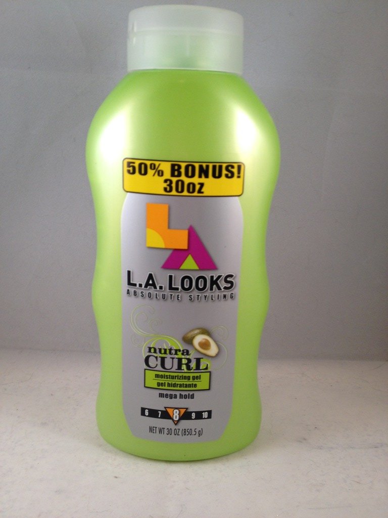 L.A. Looks Absolute Styling Gel Nutra Curl moisturizing mega hold 8 LA ...