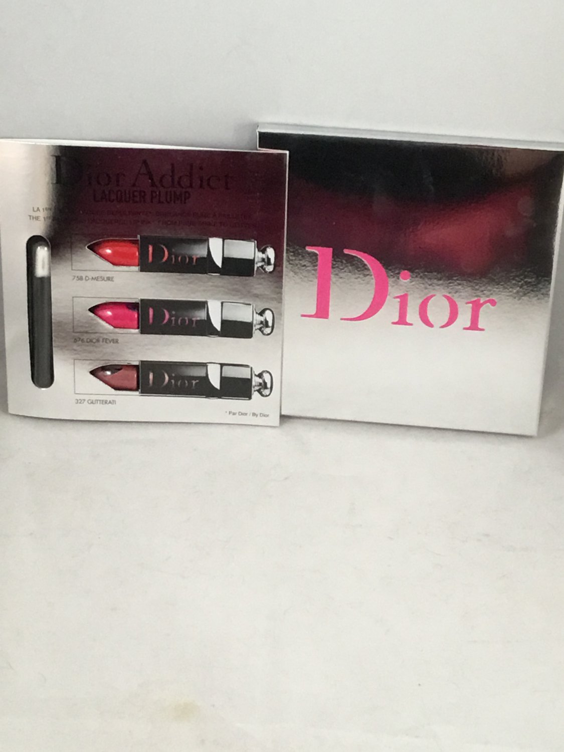 Dior Addict Lacquer Plump Lip Color Sampler D-Mesure Fever Glitterati ...