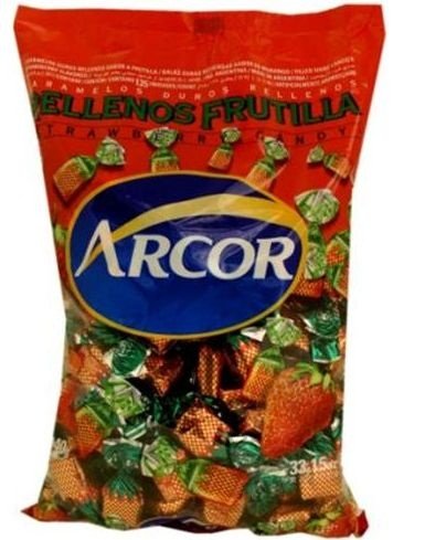 Arcor Juice Filled Strawberry Hard Kosher Candy