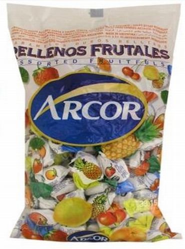Arcor Assorted Fruit Flavored Kosher Candy with Chewy Centers