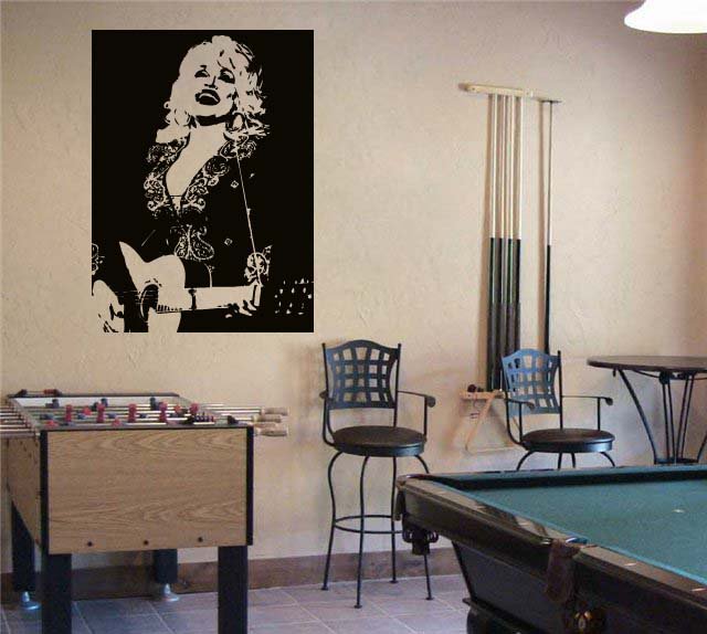 Large Dolly Parton Vinyl Wall Sticker Decal