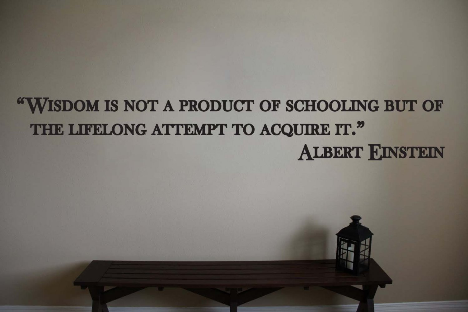 Albert Einstein Classroom Quote Vinyl Wall Sticker Decal 11"h x 61"