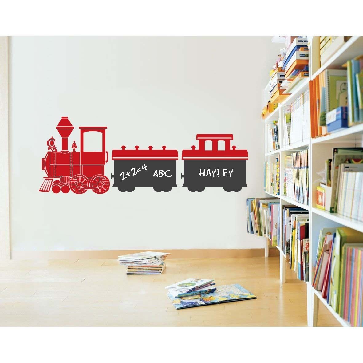 Kids Train Chalkboard Vinyl Wall Sticker Decal