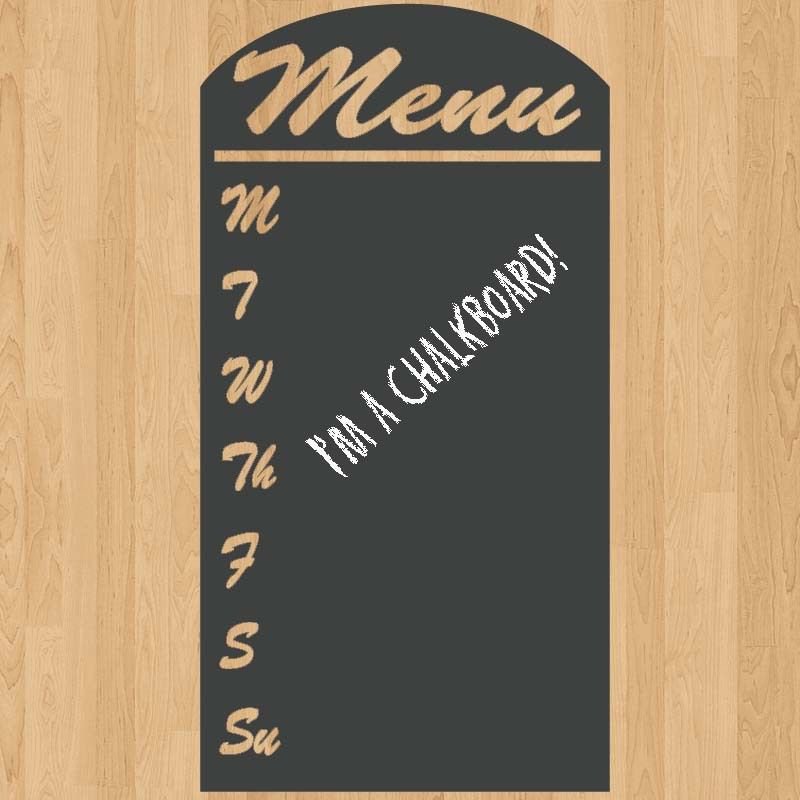 Menu Board Weekly Chalkboard Sign Vinyl Wall Sticker Decal 11"h x 26"w
