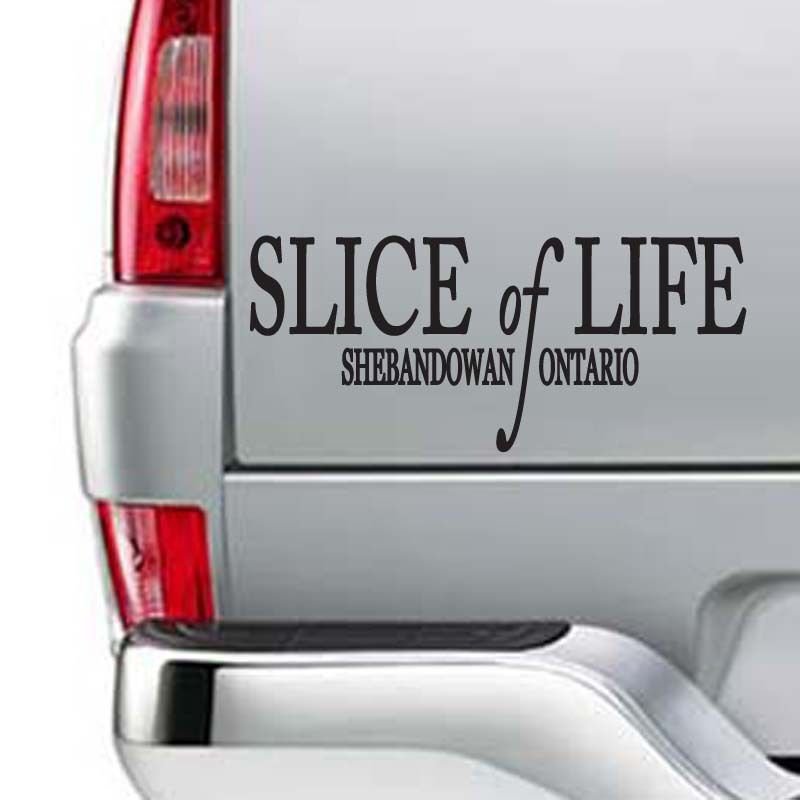 Dexter SLICE OF LIFE Vinyl Sticker Decal Personalized 16"h x 36"w ea ...