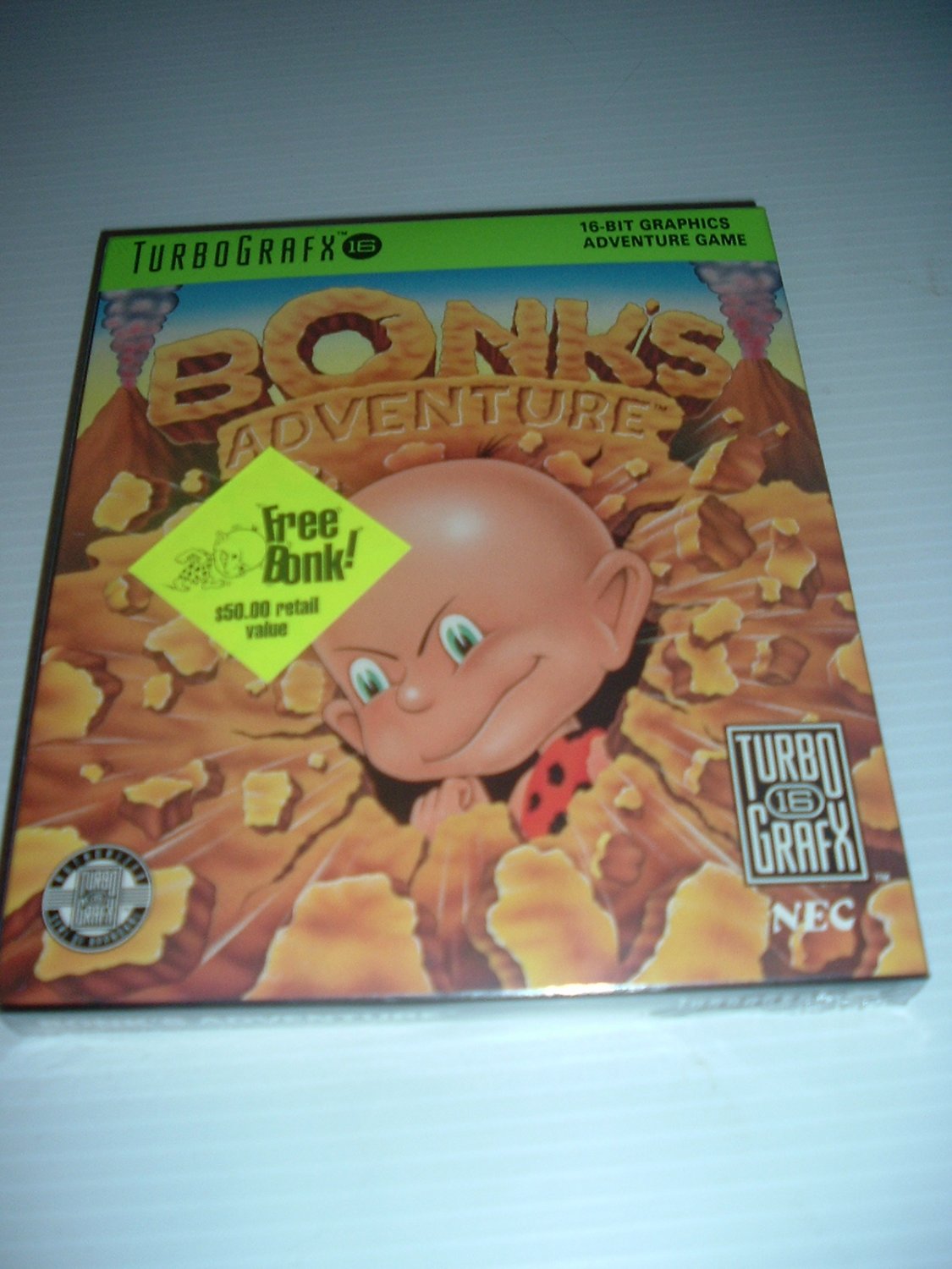 Bonk's Adventure BRAND NEW SEALED (Turbo Grafx 16, Express, Duo) For Sale