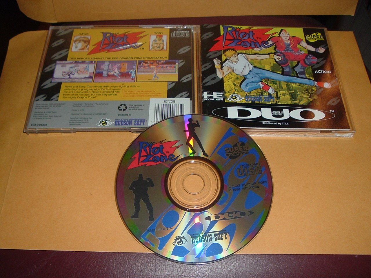 Riot Zone (Turbo Duo) MINT/NEW- & COMPLETE IN CASE TurboGrafx 16 Turbo ...
