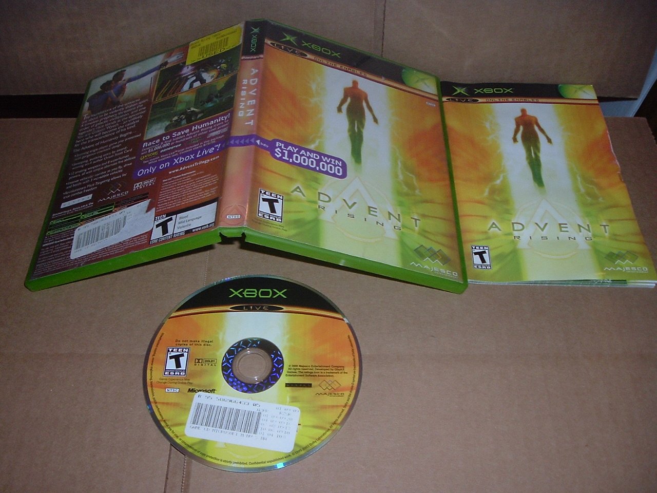 Advent Rising (XBOX) EXCELLENT & COMPLETE IN CASE, great microsoft xbox ...
