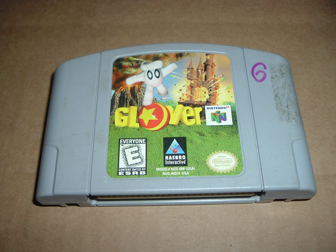Glover (Nintendo 64, N64) addictive cartridge video game by Hasbro, For ...