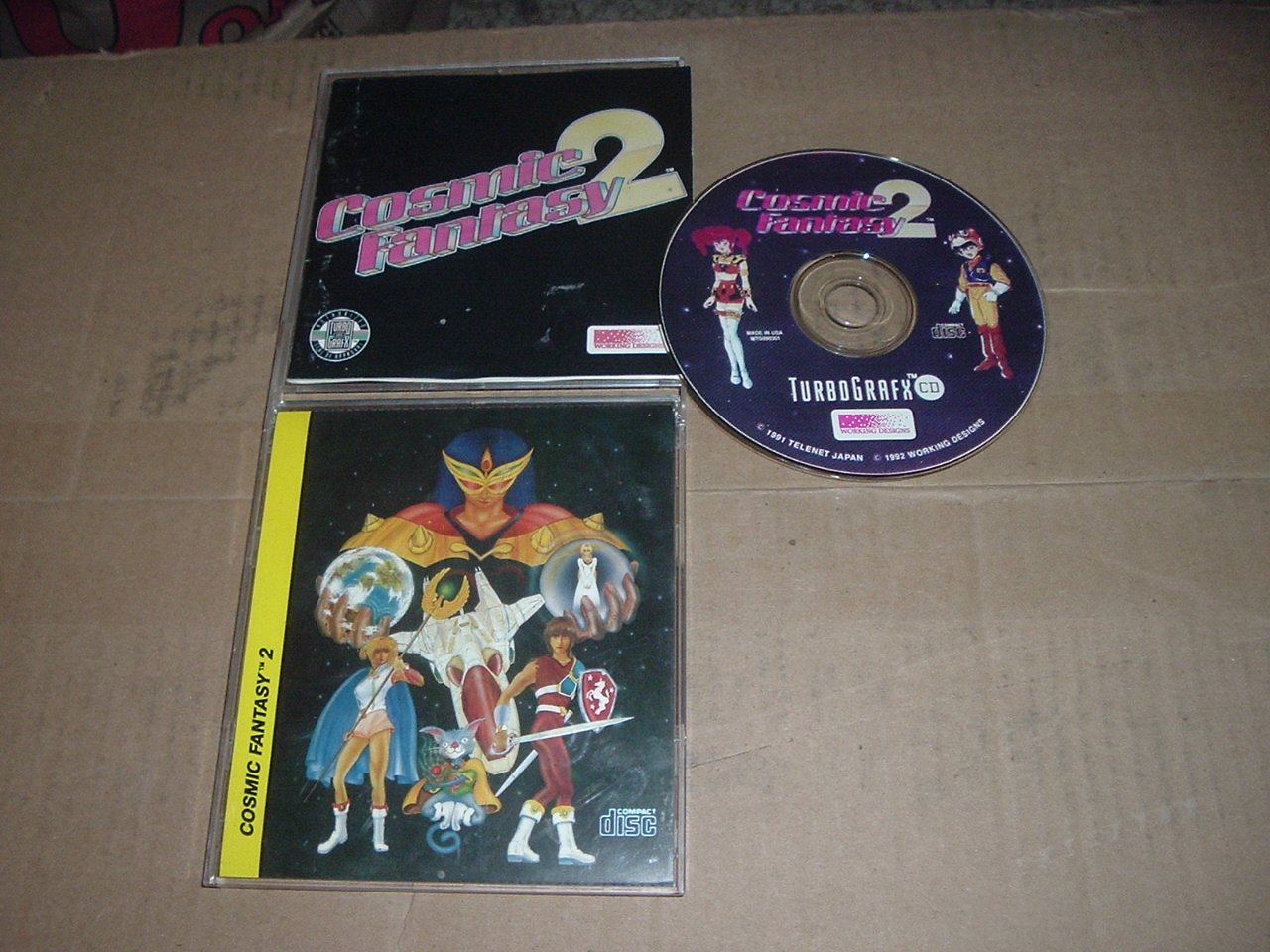 Cosmic Fantasy 2 - NEAR MINT & COMPLETE (Turbo Grafx 16 CD, Turbo Duo ...