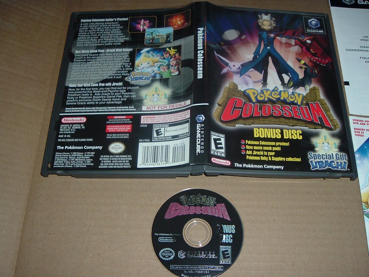 Pokemon Colosseum Bonus Disc MINT- & COMPLETE in Case (Nintendo ...