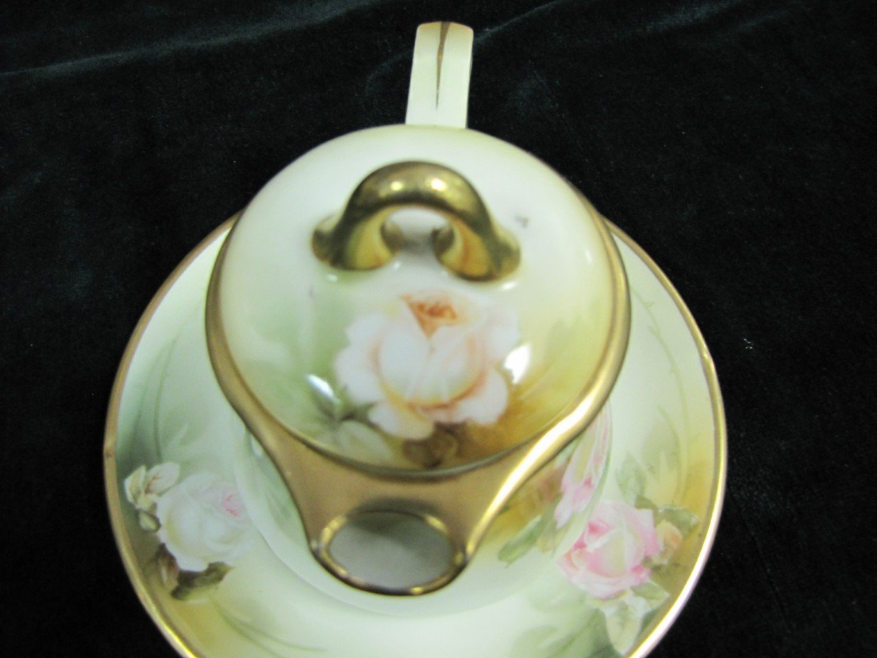 R.S. Germany Porcelain Teapot With Underplate