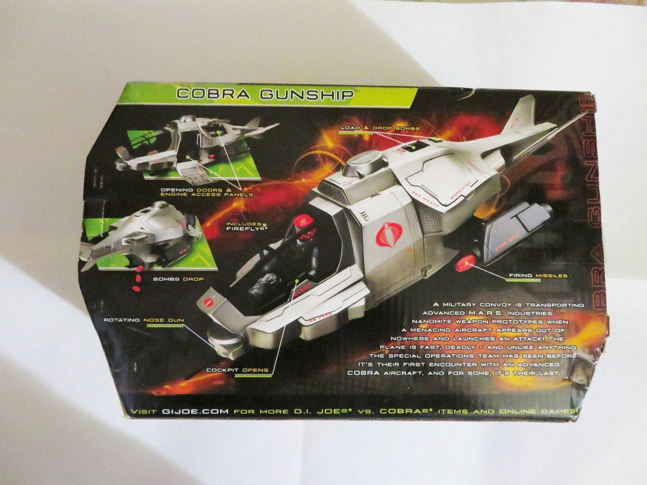 New 2008 GI Joe G.I. Joe Rise of Cobra Gunship with Firefly Action ...