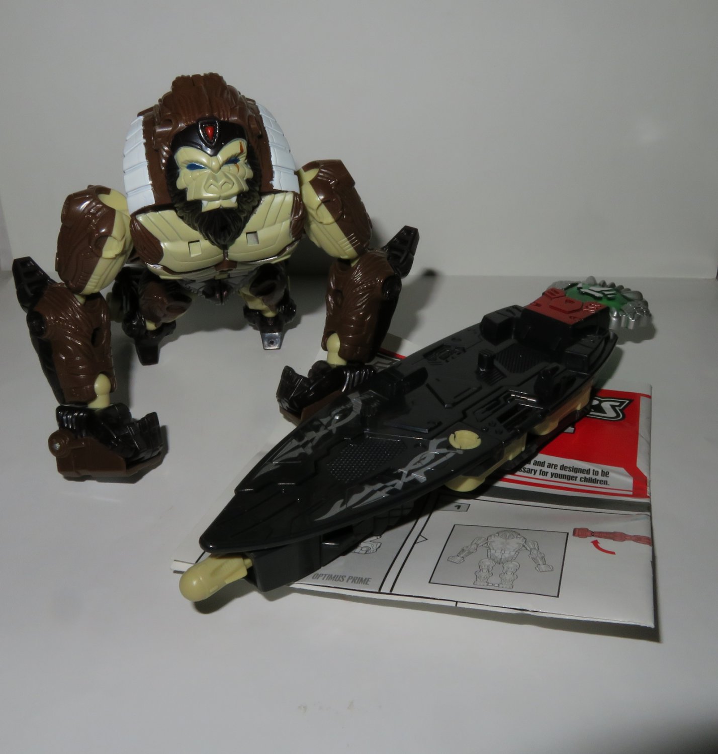 Pre-Owned Like New Transformers Cybertron Optimus Prime Primal Gorilla ...