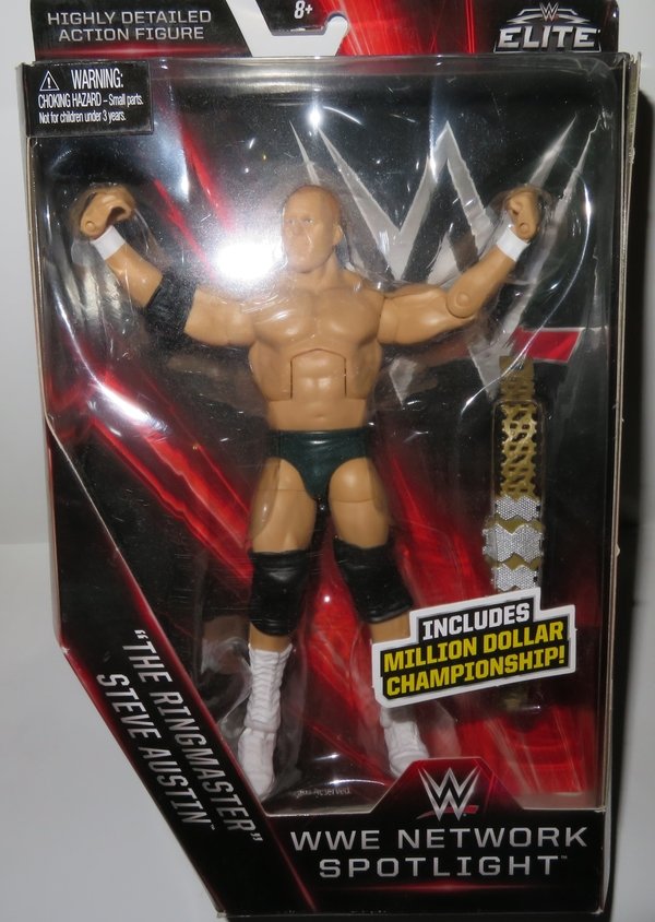 New WWE Elite Network Spotlight Steve Austin Ringmaster Figure Free Shipping