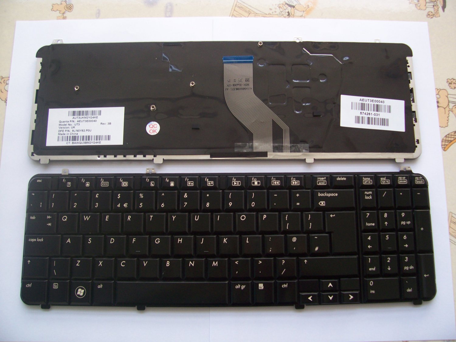 UK Layout HP Pavilion DV6 DV6-1000 DV6-2000 DV6-2100 Black Glossy keyboard