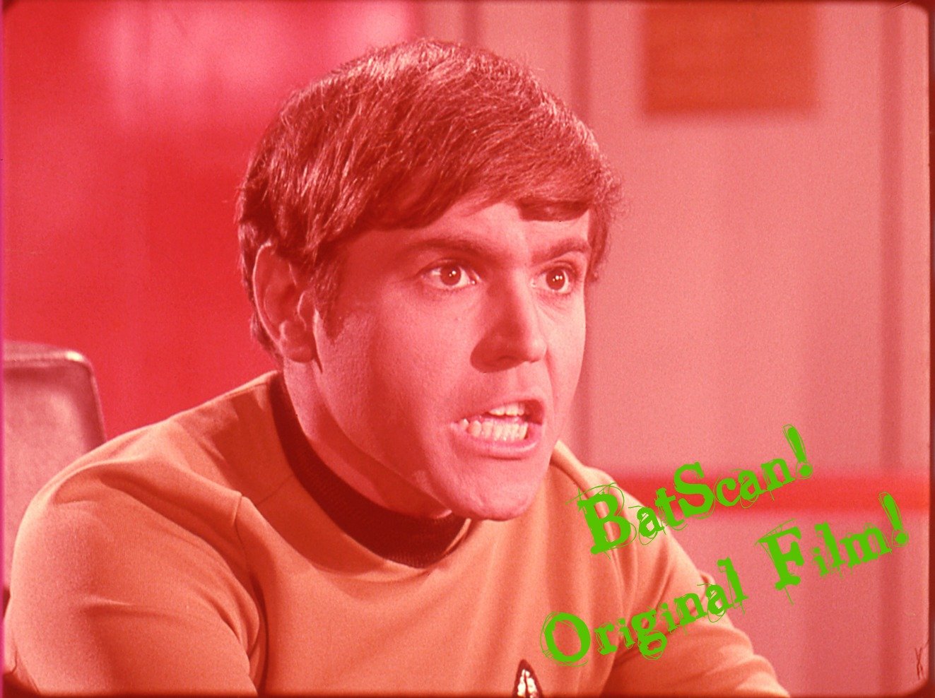 STAR TREK Original Film Slide AND Color 5x7 Pic #92 1968--Chekov Seems ...